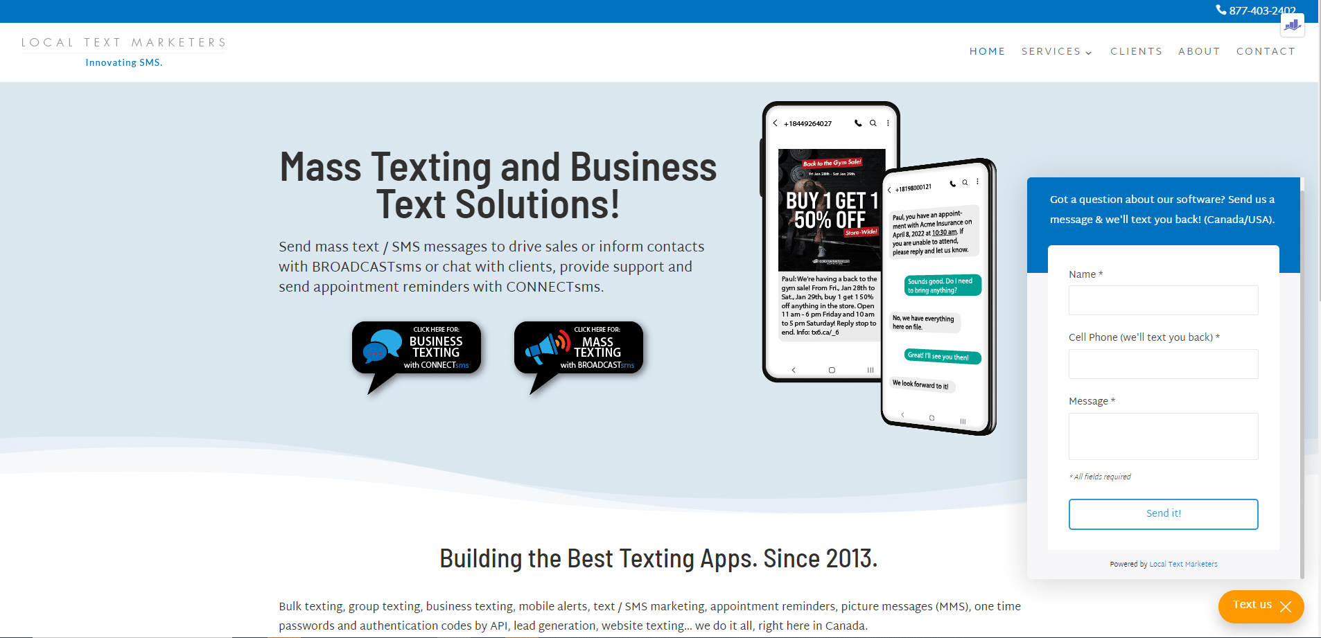 How to Add a "Text Us" Button to Your Web Site to Boost Sales